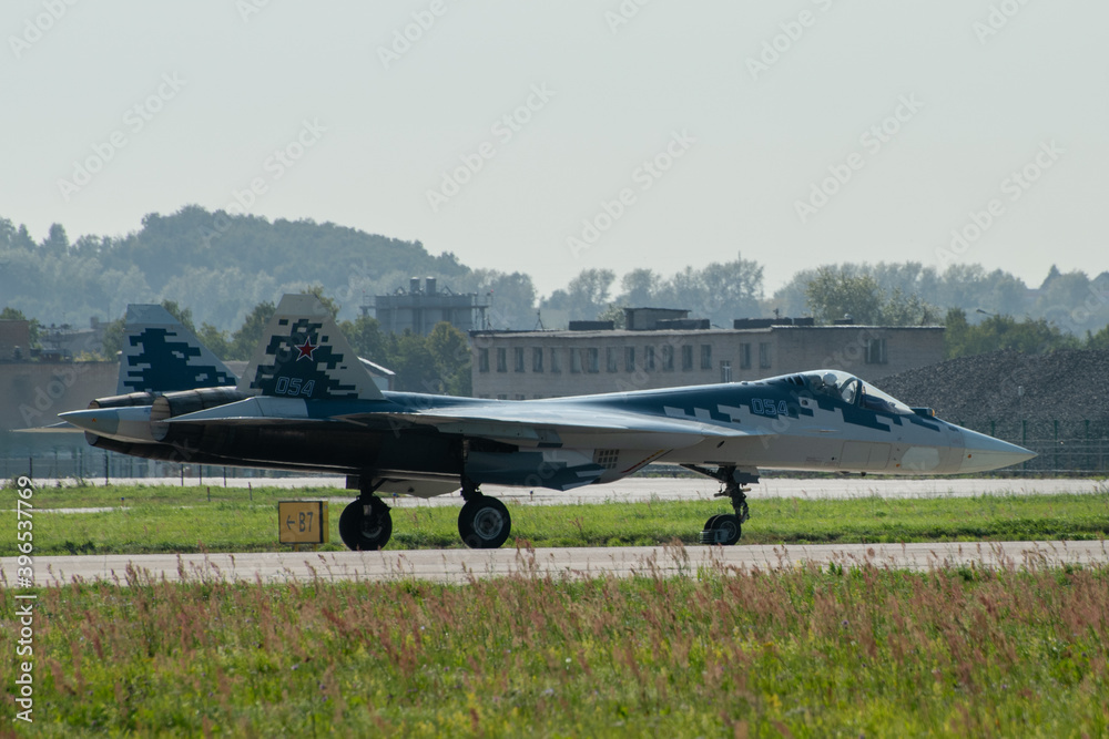August 30, 2019. Zhukovsky, Russia. fifth-generation promising Russian ...