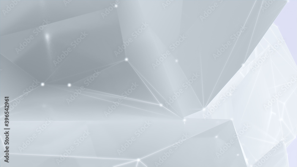 Futuristic, High Tech, white background, with network lines conveying a ...