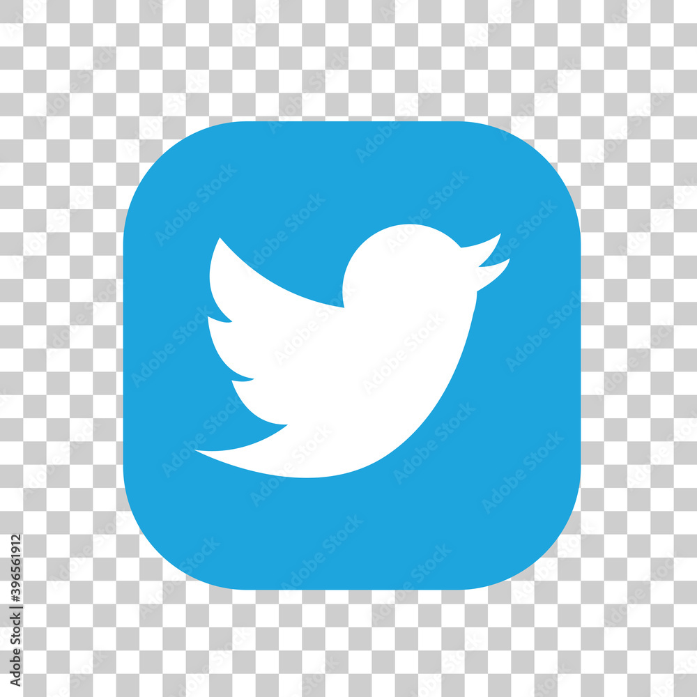 Twitter logo on a transparent background, vector editorial Stock Vector ...