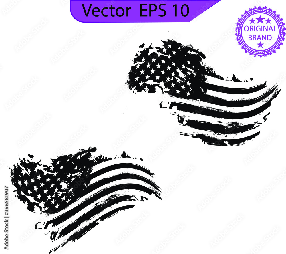 Splash with USA flag. American splash flag. Can be used in cover design ...