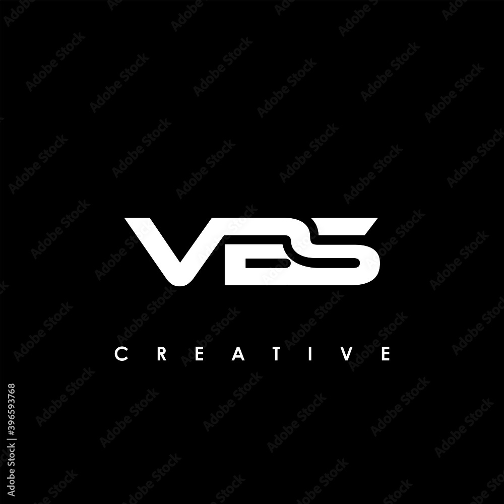 VBS Letter Initial Logo Design Template Vector Illustration Stock ...