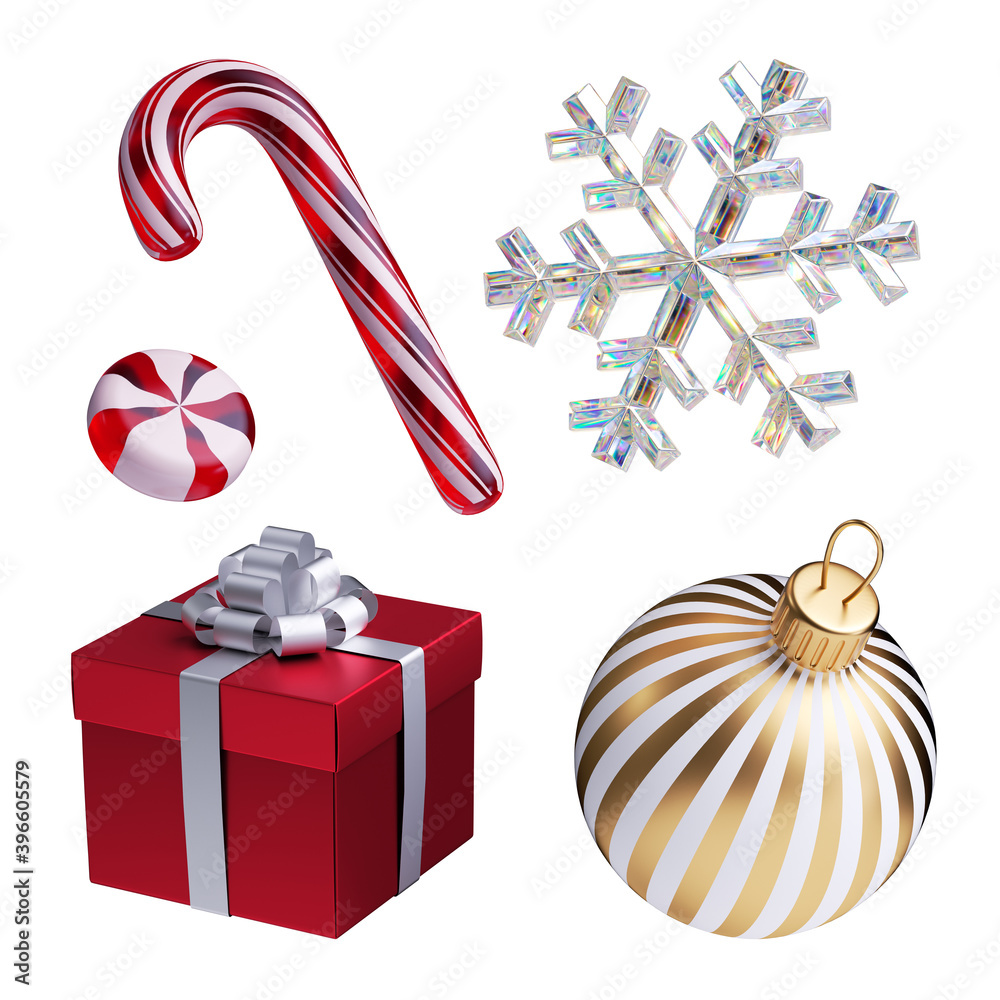 Wrapped Christmas Candy Clipart