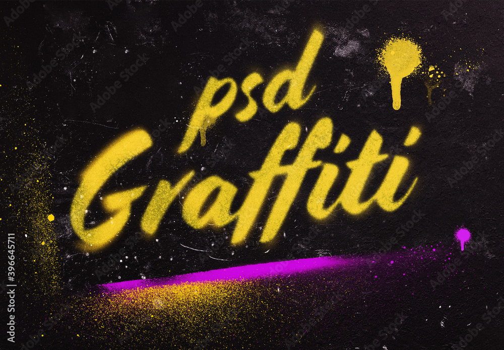 Photoshop Graffiti Text Effect Stock Template | Adobe Stock