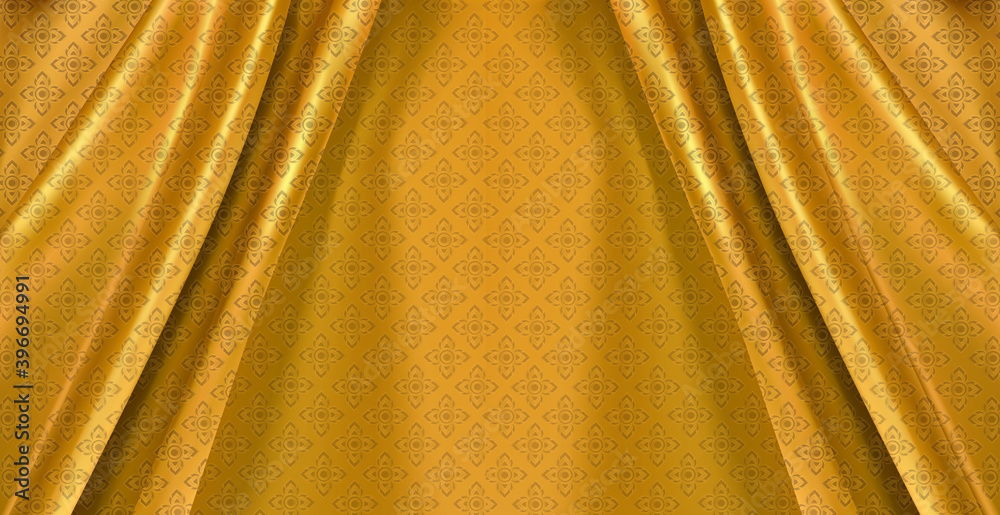 Gold thai background เวกเตอร์สต็อก | Adobe Stock