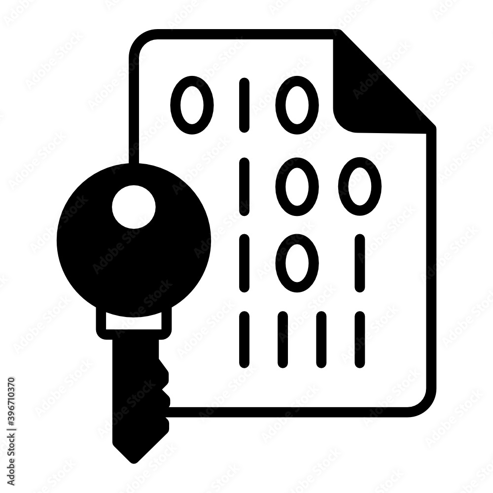 Secure Hash Algorithm Vector Icon Design Cloud Computing And Web Hosting Services Symbol On