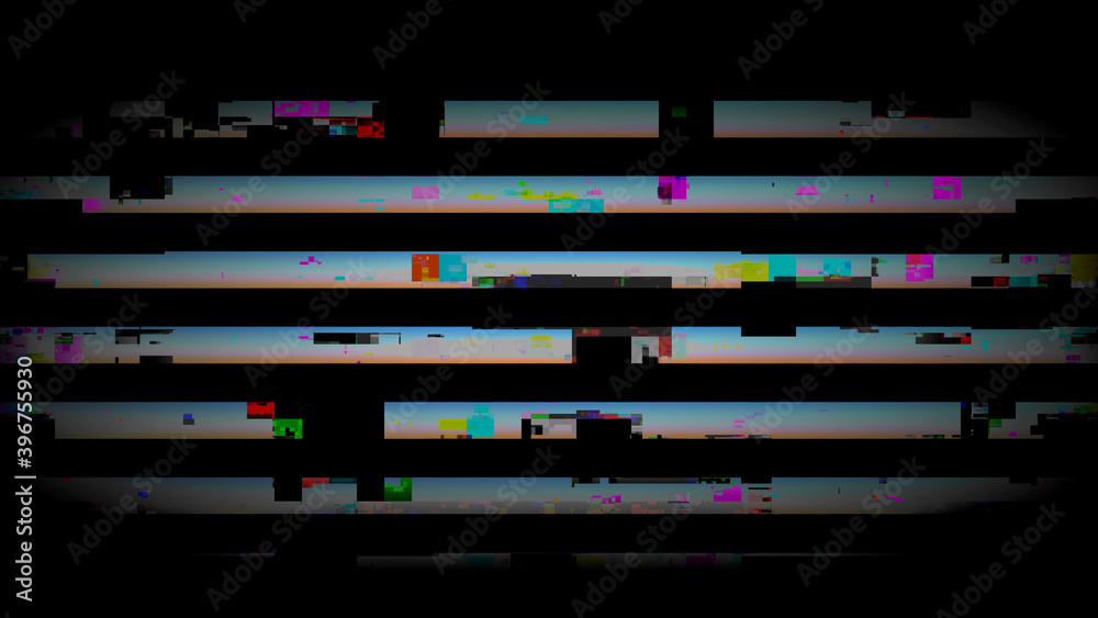 No Signal On The Tv Screen Noise Lines Background Motion Stock ...