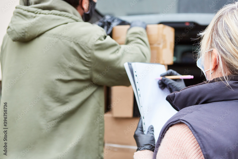 Delivery service with checklist after receipt in incoming goods Stock ...
