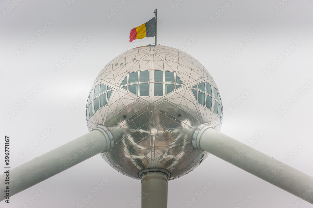 Atomium Symbol in Brussels Stock Photo | Adobe Stock