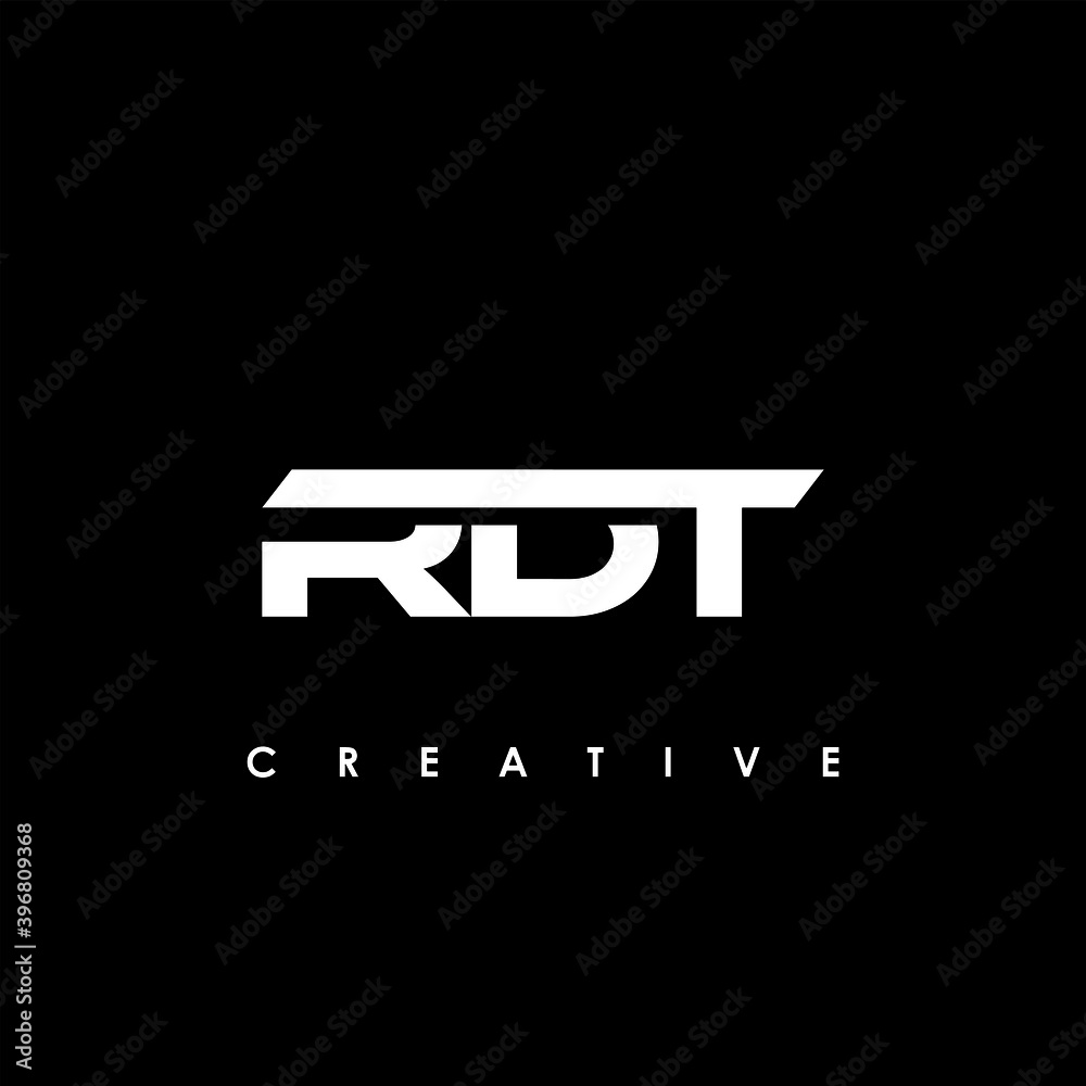 RDT Letter Initial Logo Design Template Vector Illustration Stock ...