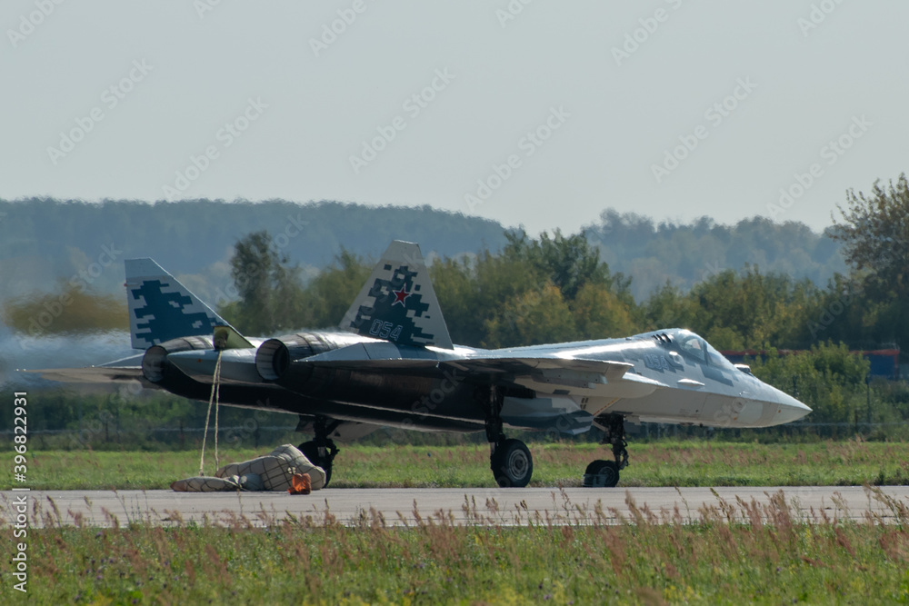 August 30, 2019. Zhukovsky, Russia. fifth-generation promising Russian ...