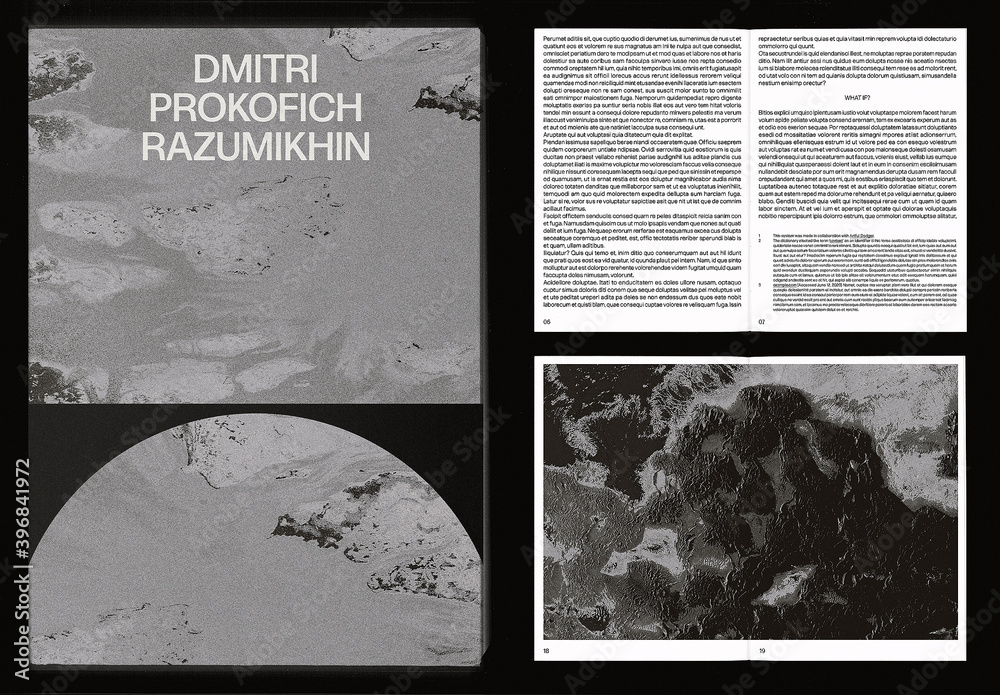 Cultural Cinema Photomagazine Book Layout Stock Template | Adobe Stock