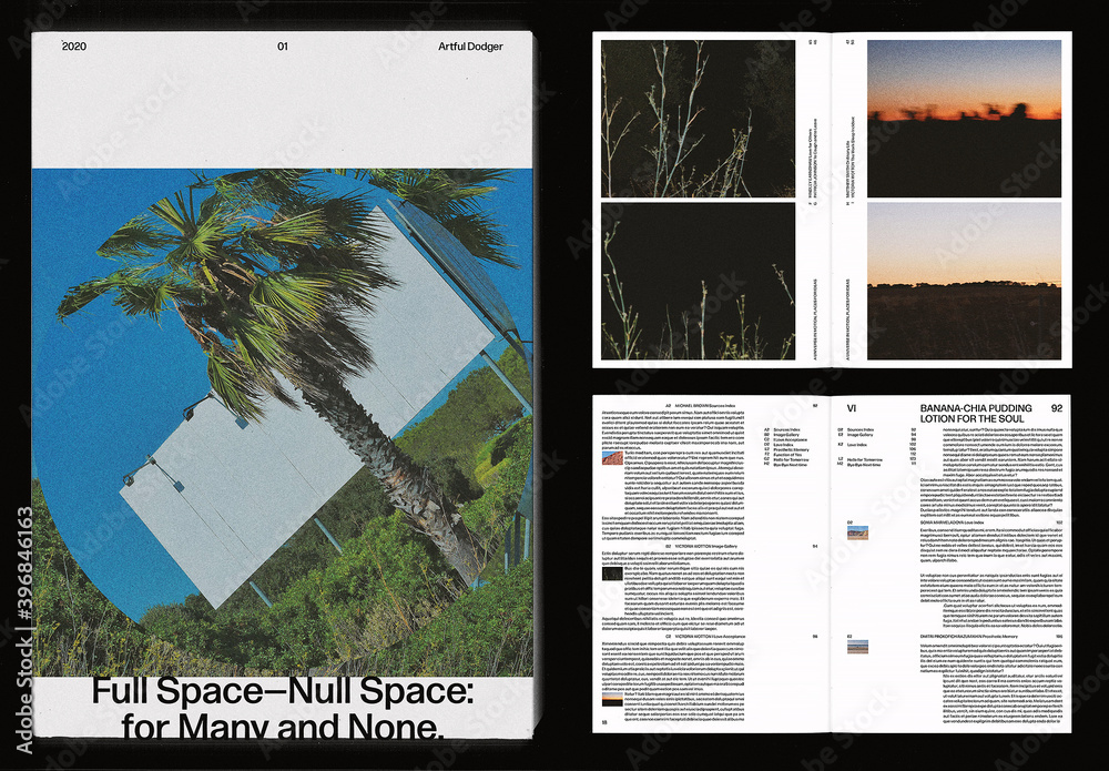 Photo Book and Text Layout Stock Template | Adobe Stock