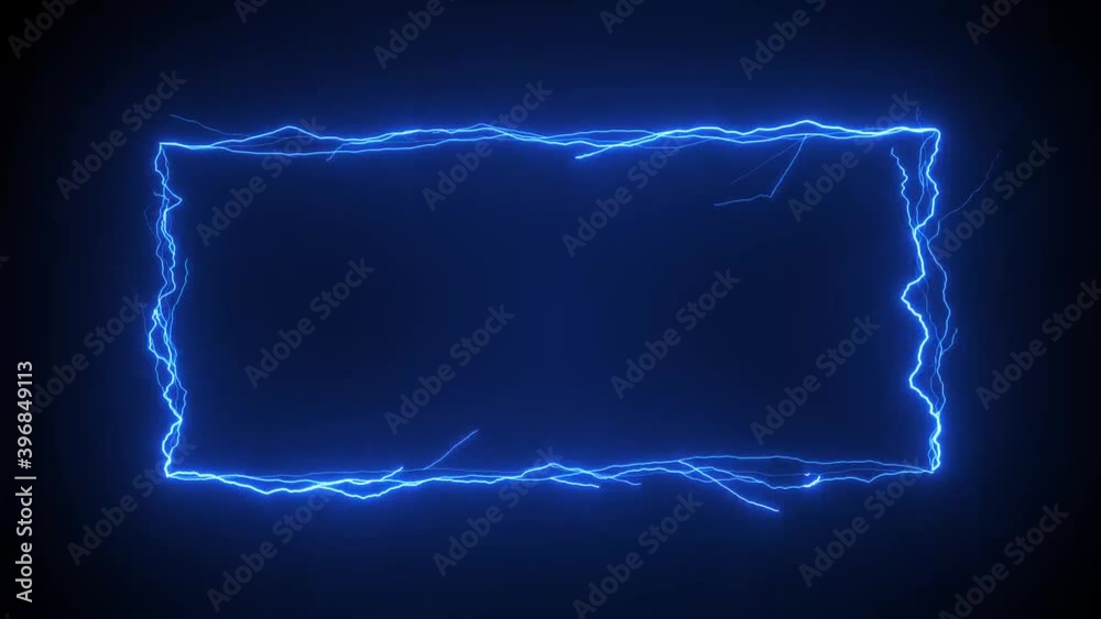 Electric Thunder Strikes Kinetic Action Fx Loop/ 4k animation of a ...
