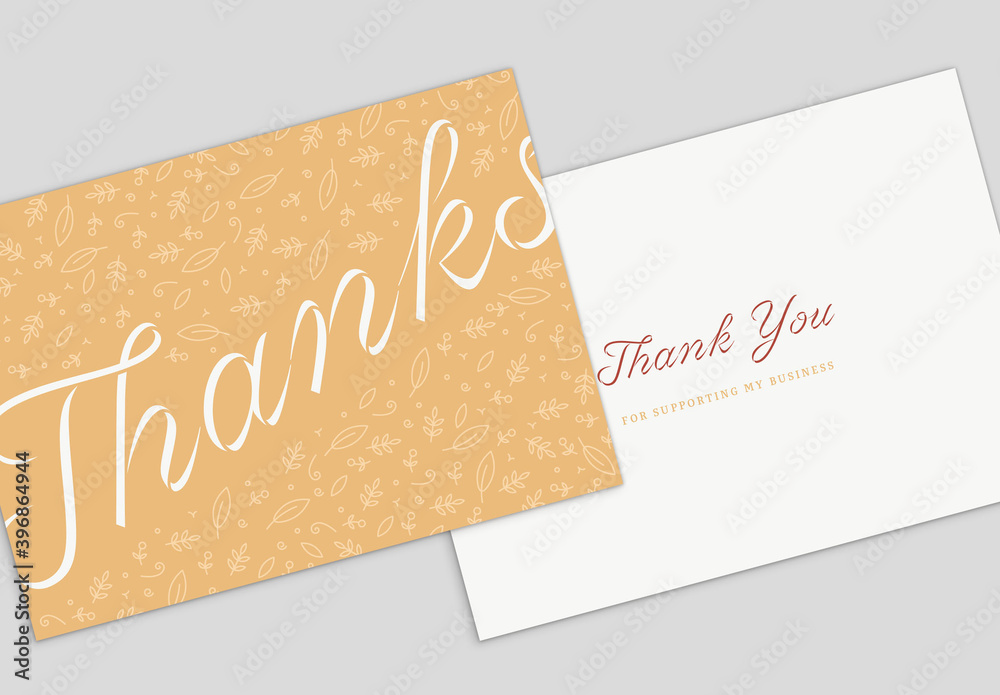 Simple Greeting Card with Envelope Stock Template | Adobe Stock
