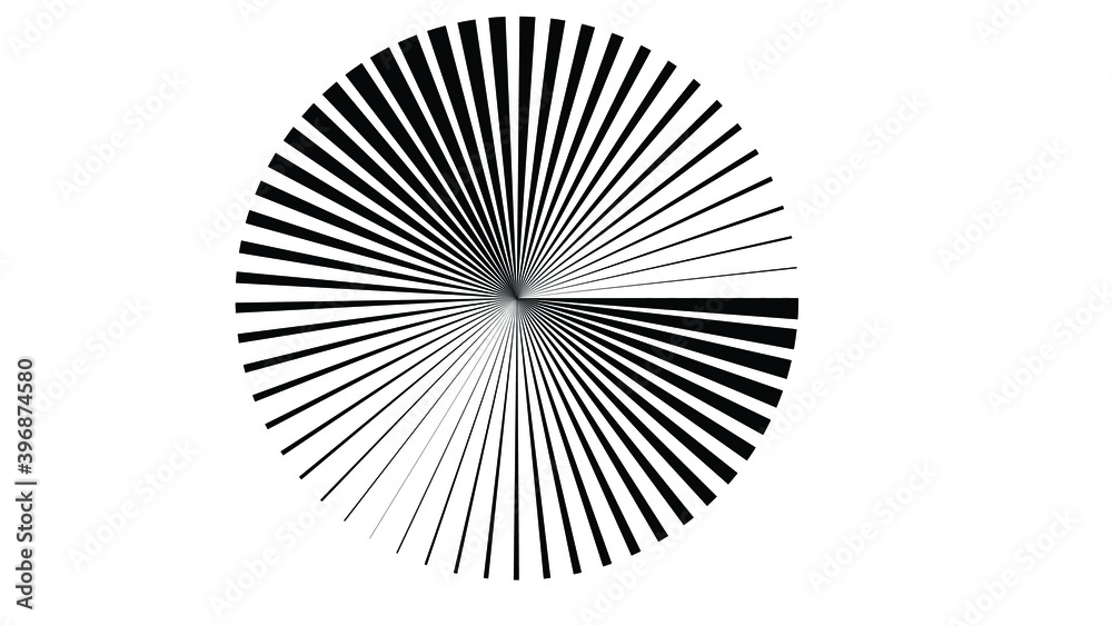 Lines in Circle Form . Spiral Vector Illustration .Technology round ...