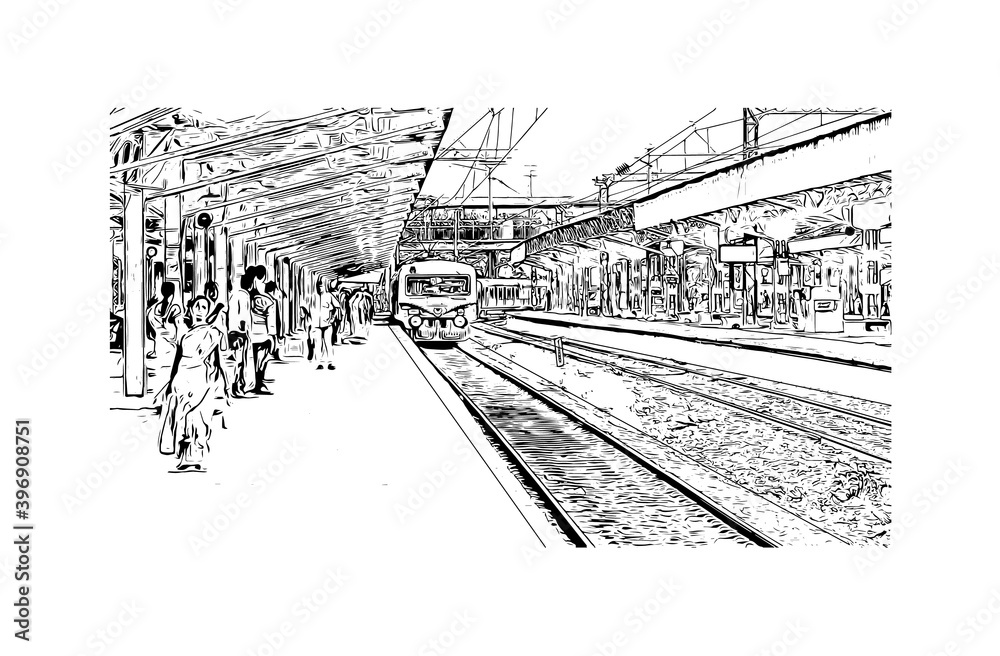 Building view with landmark of Chennai is the capital of the Indian ...