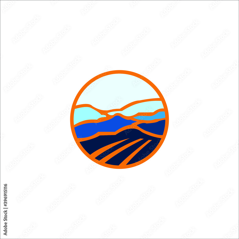 logo sea icon natural vector templet Stock Vector | Adobe Stock