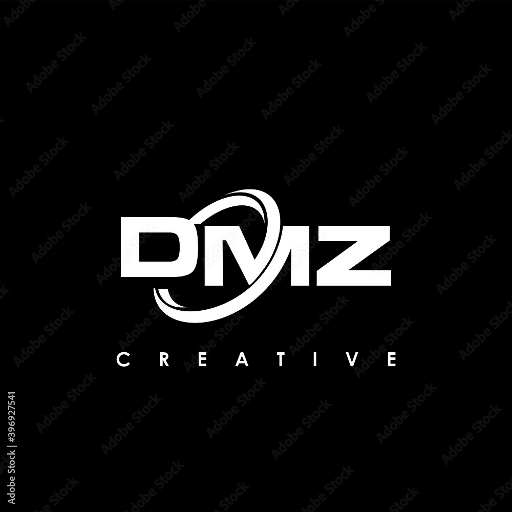 DMZ Letter Initial Logo Design Template Vector Illustration Stock ...