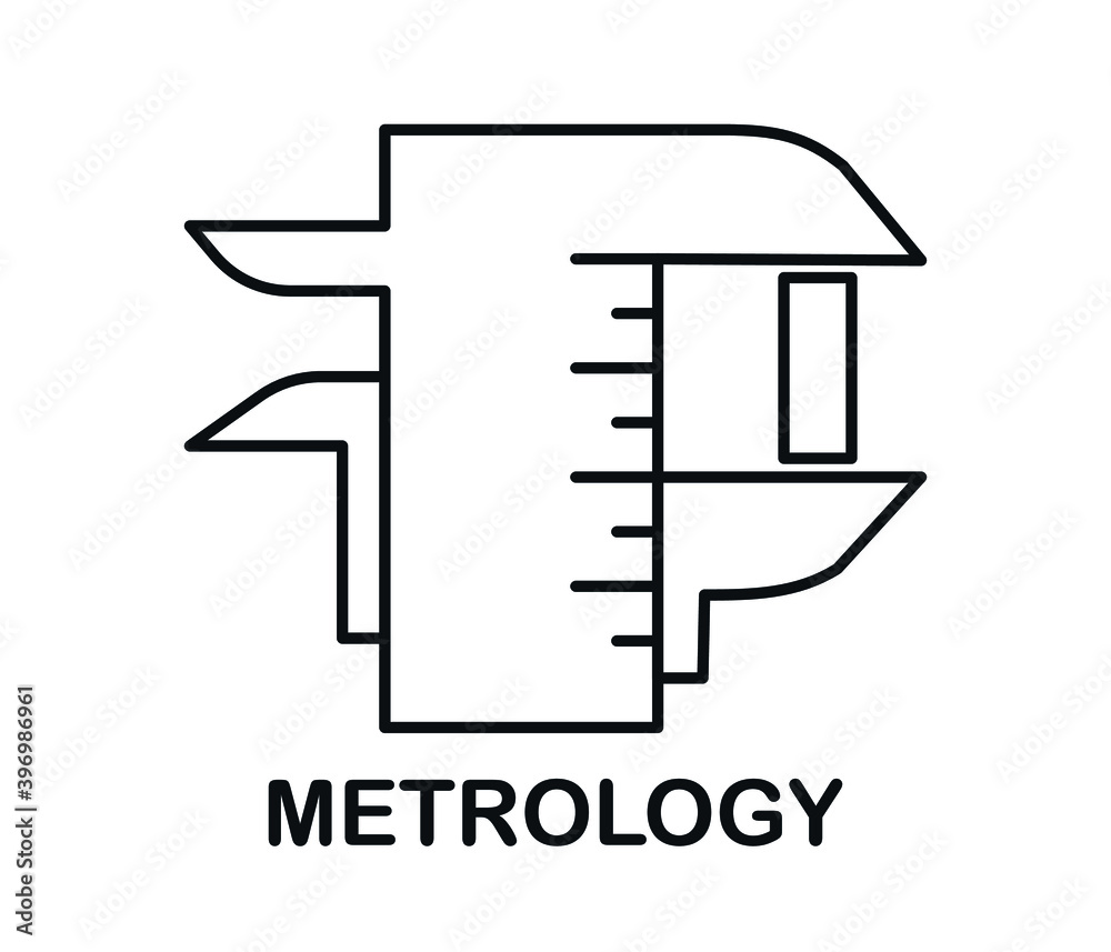 Metrology line icon. Medical element with name icon for mobile concept ...