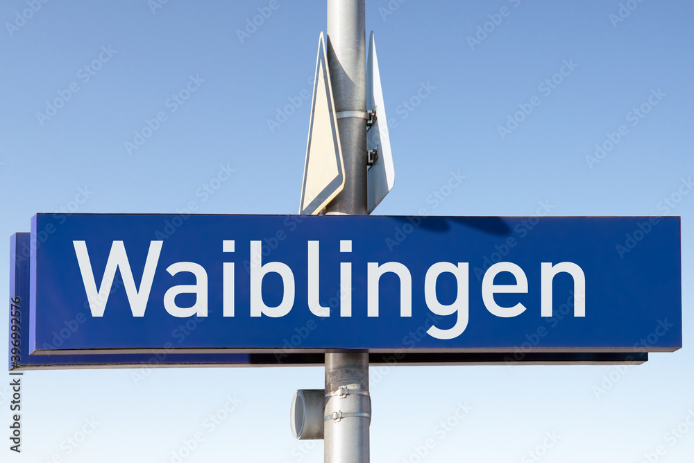 Tafel, Bahnhof, Waiblingen, (Symbolbild) Stock Photo | Adobe Stock