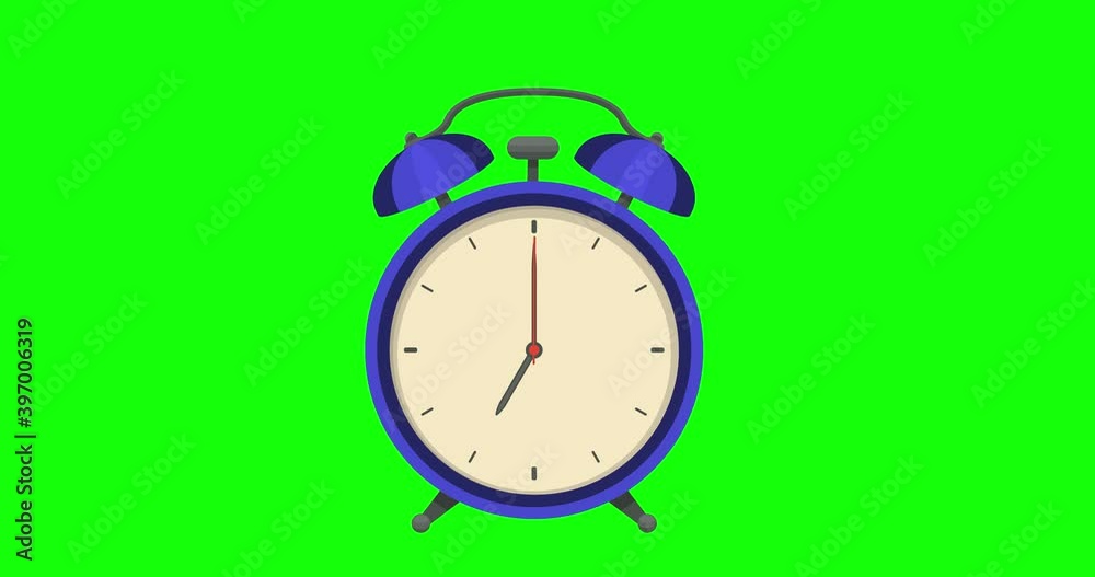 Stockvideo 4K resolution Looped animation of retro alarm clock rings ...