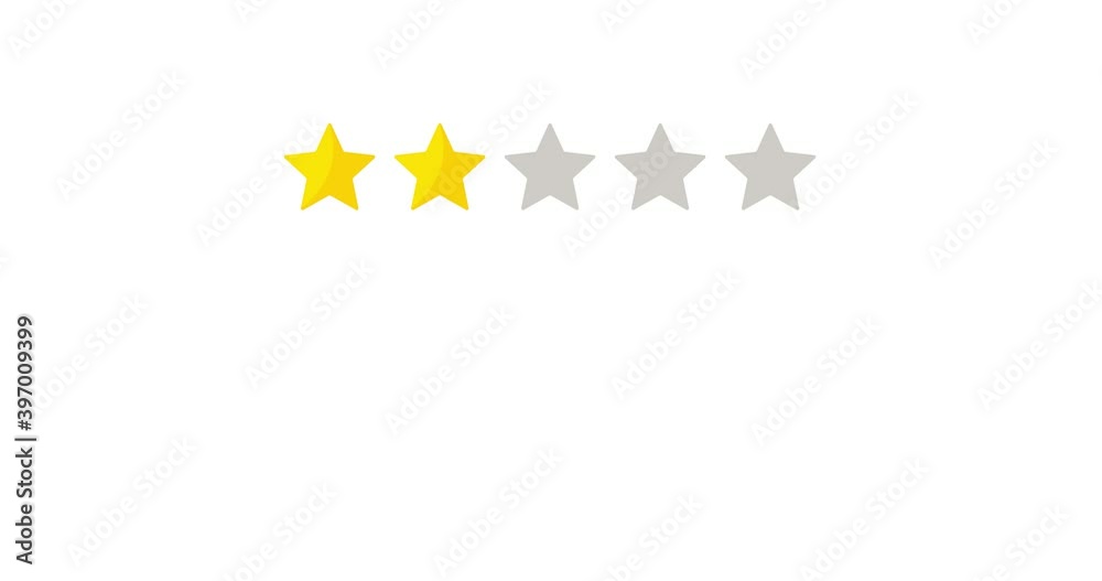 4K Looped animation, client gives bad review, white background. 2D ...