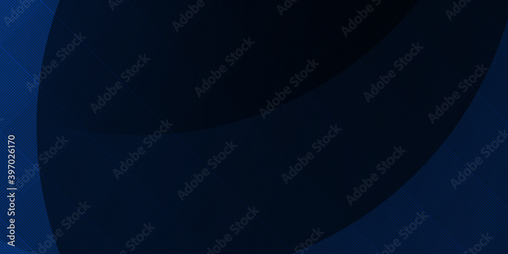 Dark blue wave abstract presentation background. Vector illustration ...