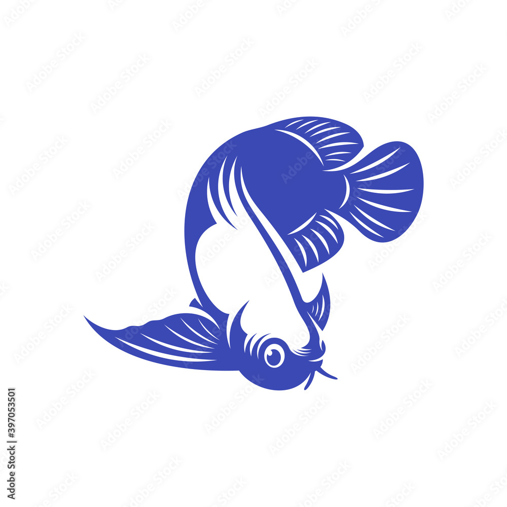 Arowana fish logo vector template, Creative Arowana fish logo design ...