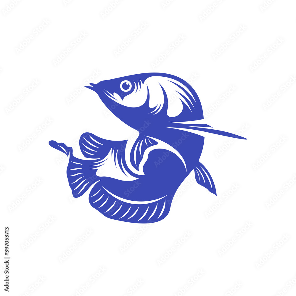 Arowana fish logo vector template, Creative Arowana fish logo design ...