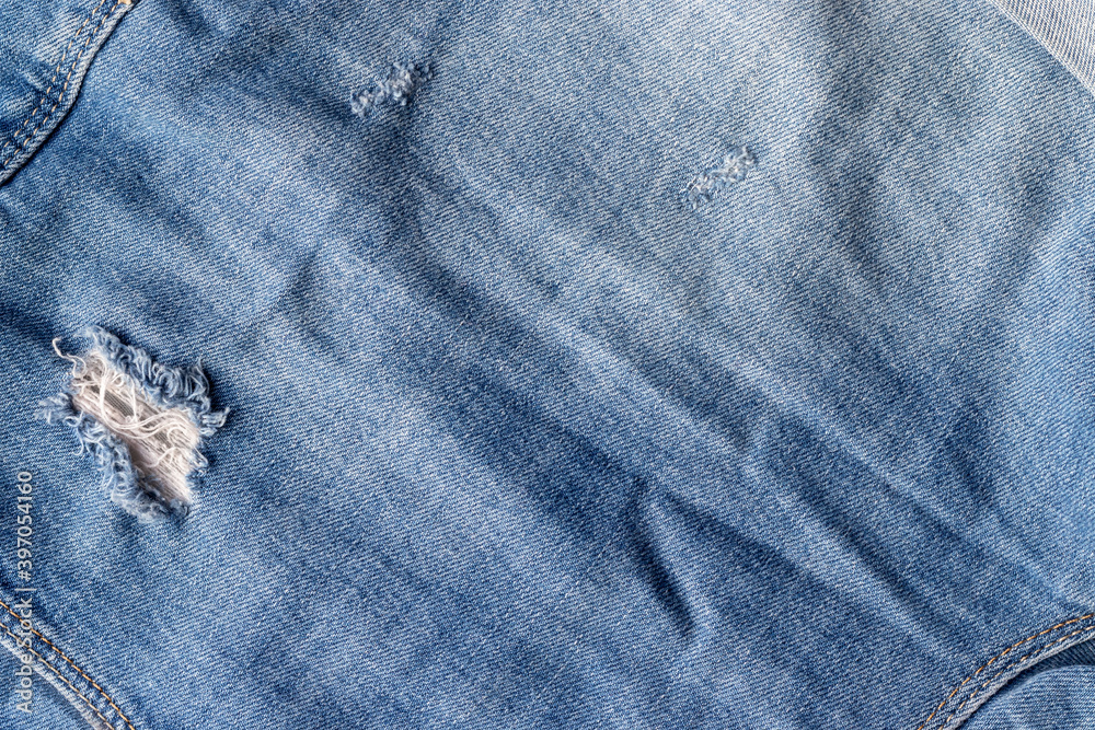 Distressed Denim Fabric