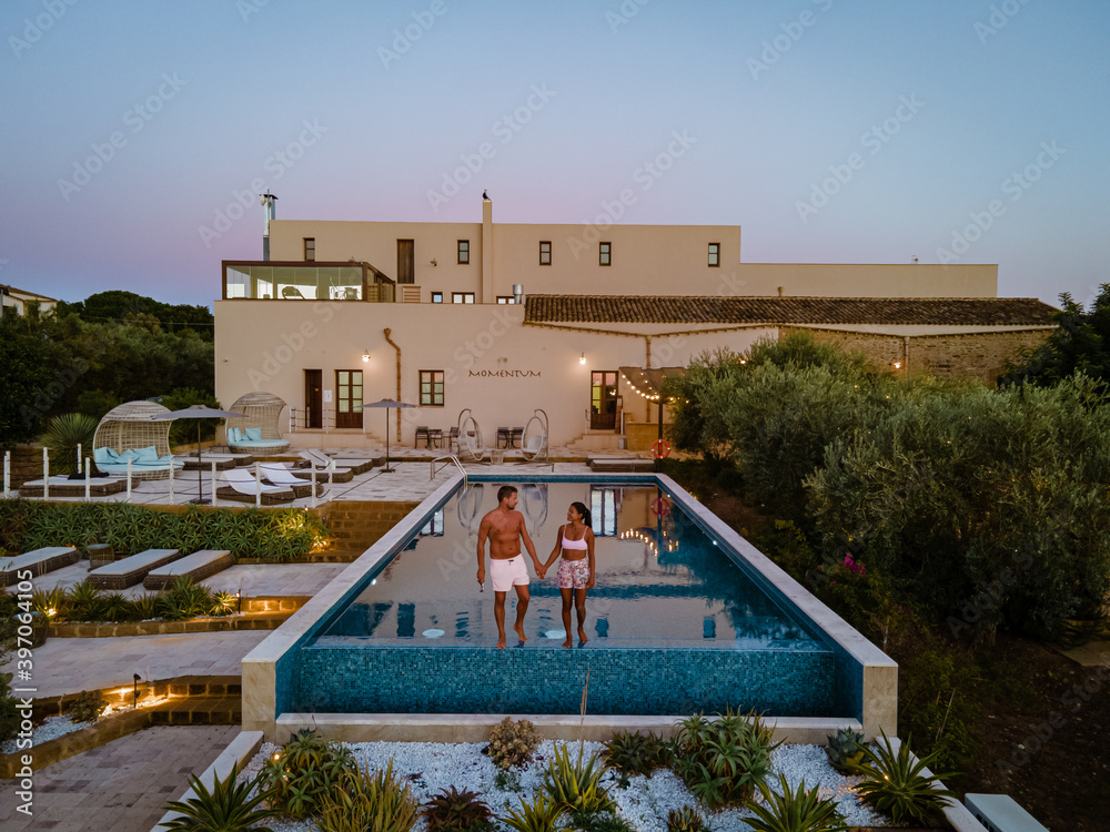 Luxury resort with a view over the wine field in Selinunte Sicily Italy ...