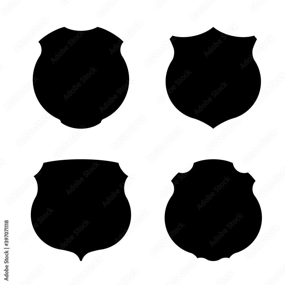 Protect guard shield plain line concept. Outline shield badge. Safety ...