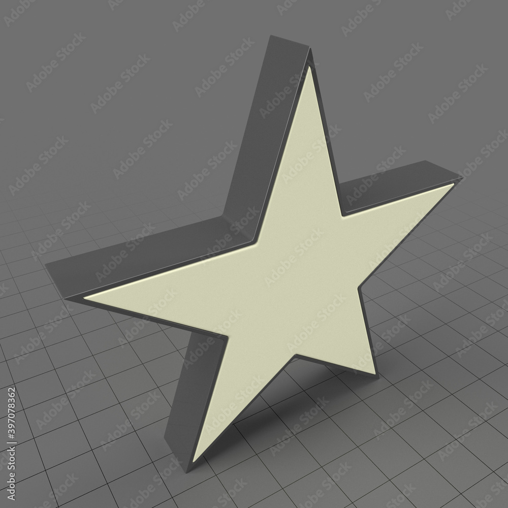 Star symbol Stock 3D asset | Adobe Stock