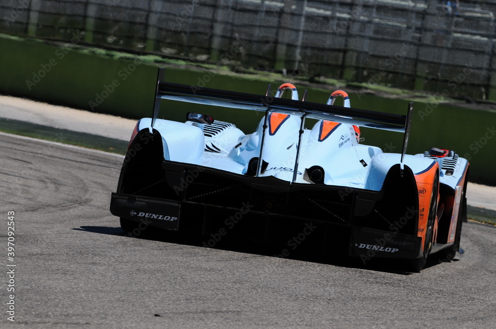 Imola, Italy 3 July 2011: OAK Pescarolo Judd LMP2 Prototype of Team OAK ...