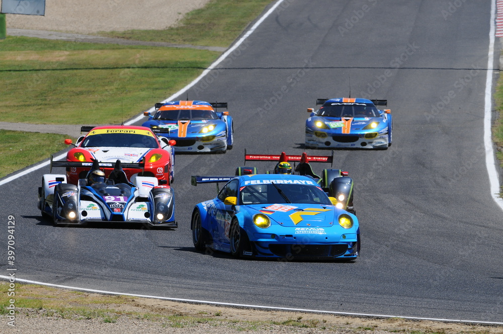 Imola, Italy 3 July 2011: Porsche 997 GT3 RSR GTE Am of Team Felbermayr ...