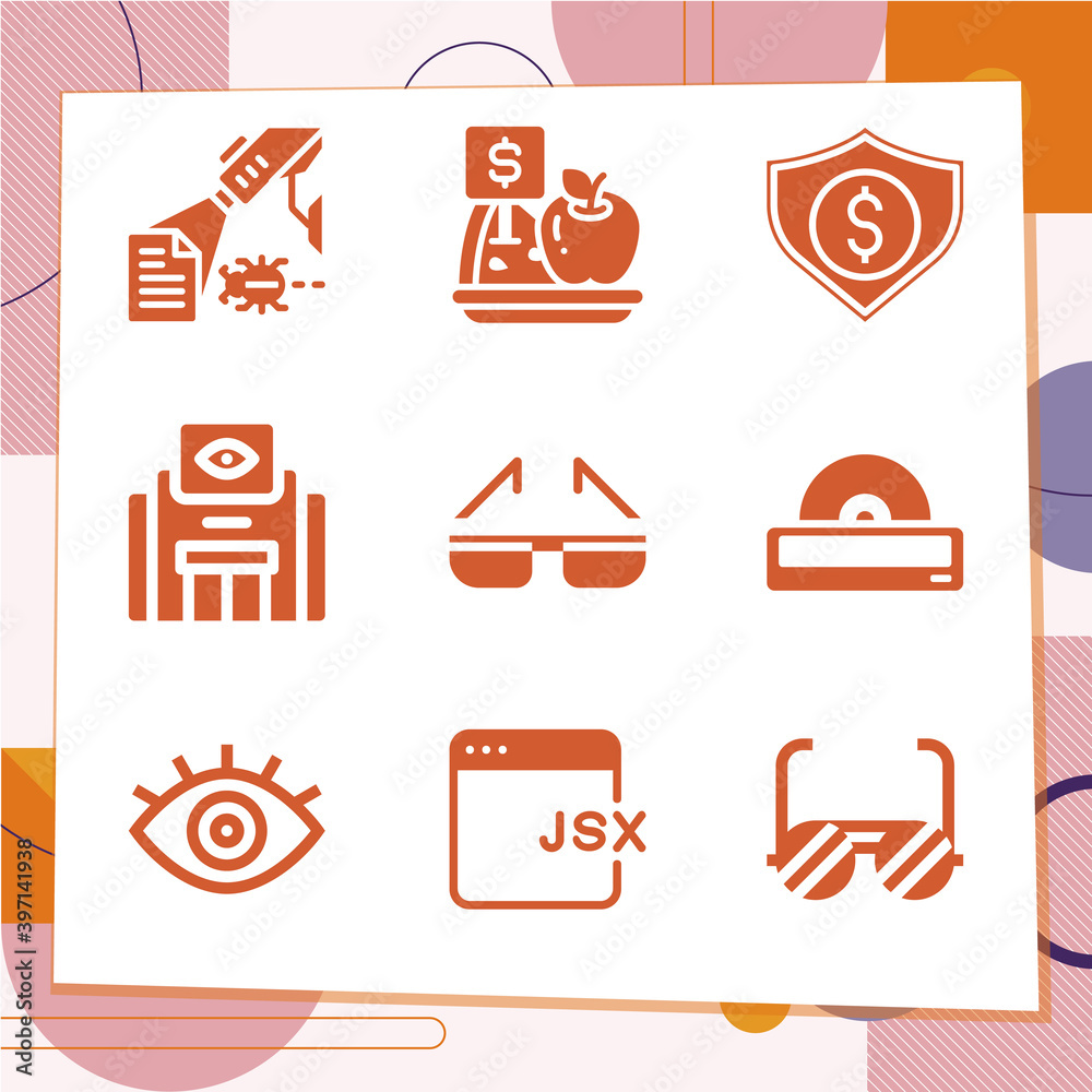 Simple set of 9 icons related to clause Stock Vector | Adobe Stock