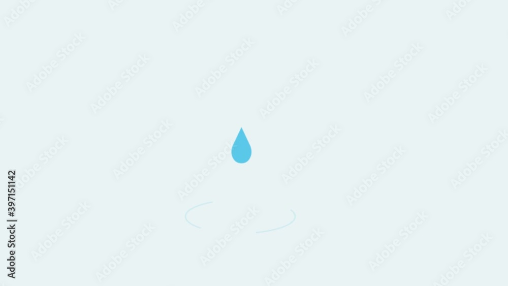 water drop animation, water dripping constantly animated, raindrop animation vídeo do Stock ...