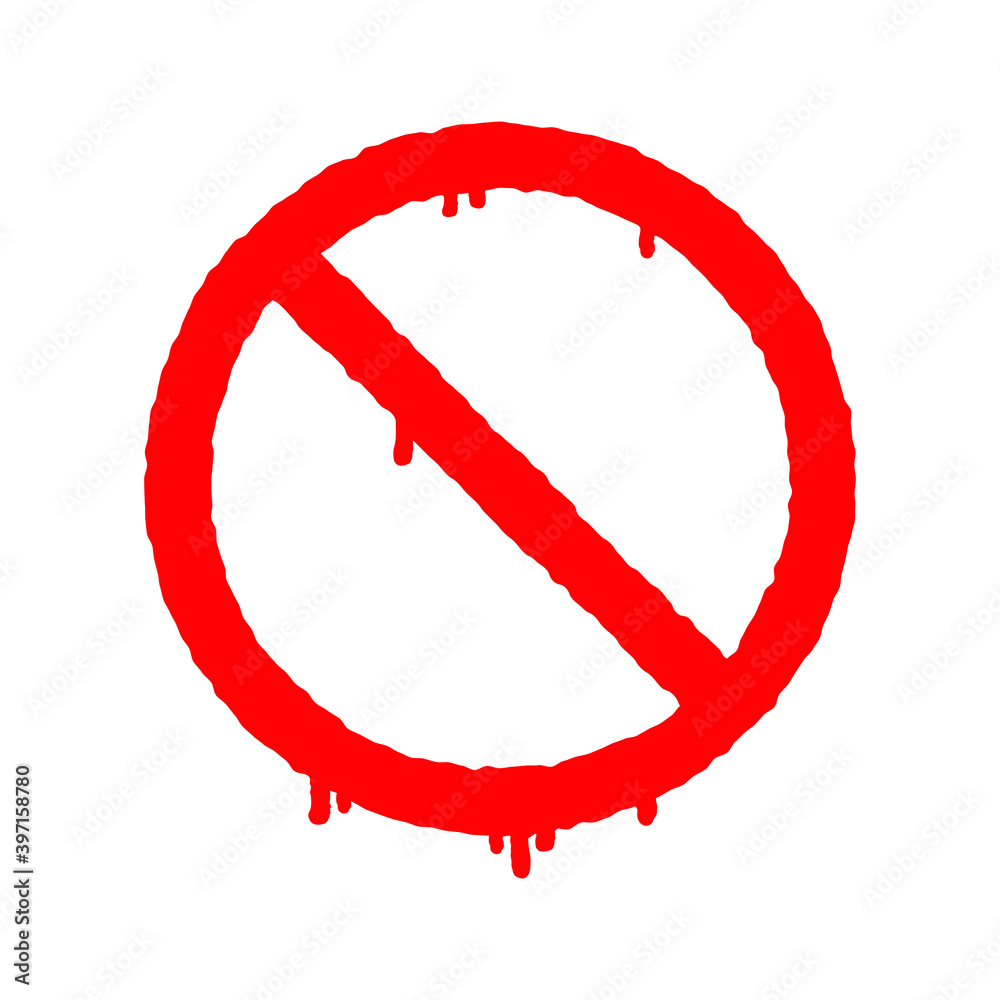 Prohibition logo symbol. STOP no entry road sign icon shape set. Vector ...