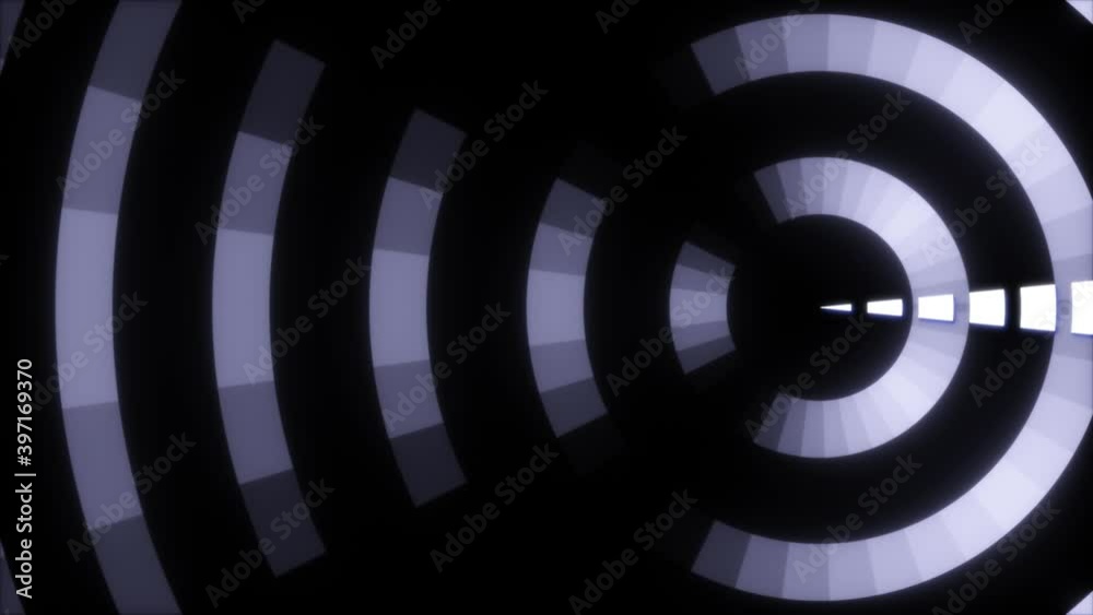 rotation white shapes on transparent background, alpha channel, loop ...