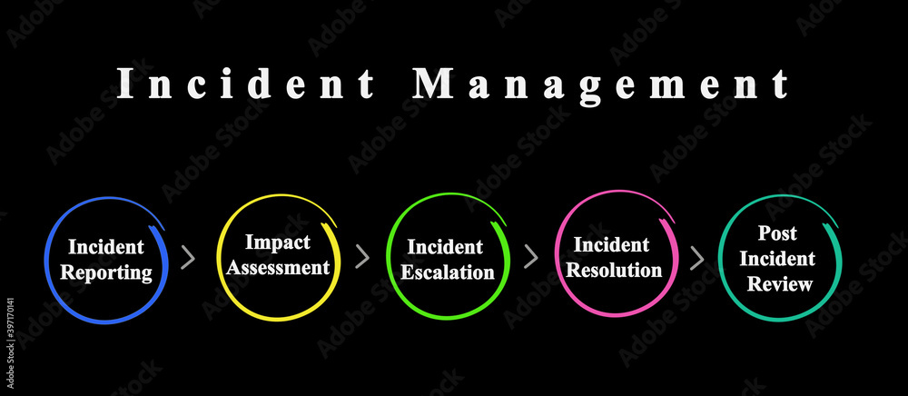 Poster Components of Incident Management process – Muurposter | Europosters