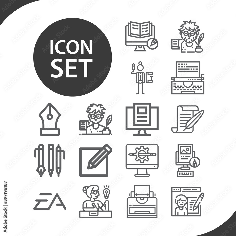 Simple set of artists related lineal icons. Stock-Vektorgrafik | Adobe Stock