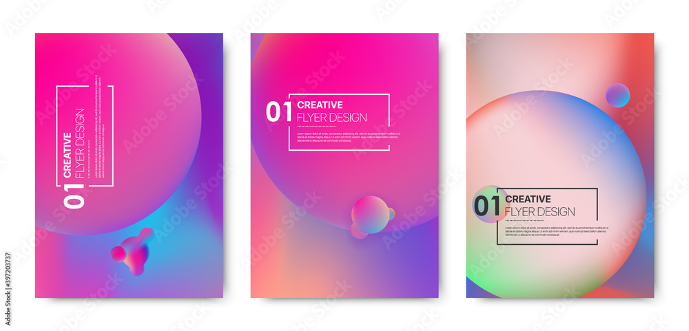 Soft Color Background. Modern Screen Vector Design for Mobile App ...