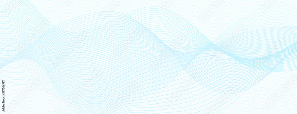 Light blue, cyan waves. Sea, streaming water concept. Flowing subtle ...