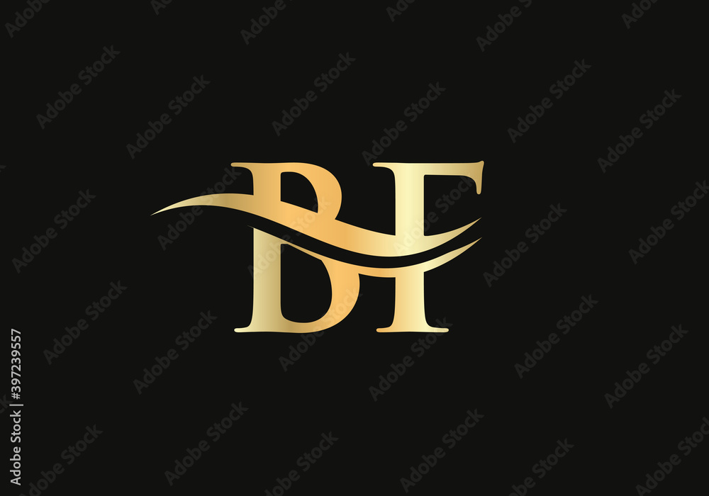 Initial BF logo design. Creative and Minimalist Letter BF Logo Design ...