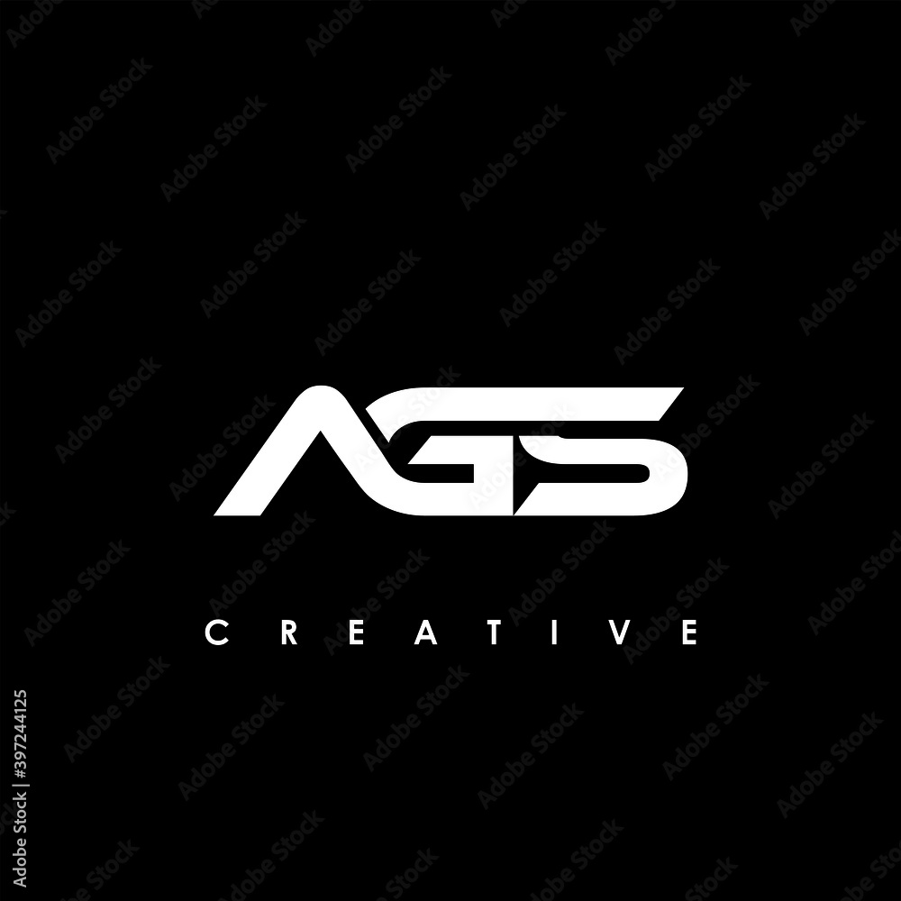 AGS Letter Initial Logo Design Template Vector Illustration Stock ...