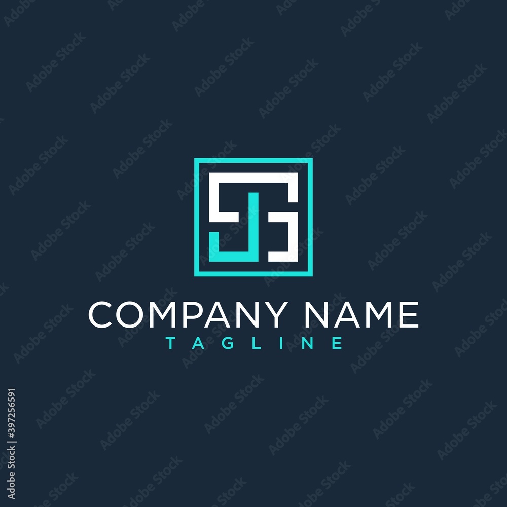JS,SJ,initial logo design inspiration Stock Vector | Adobe Stock