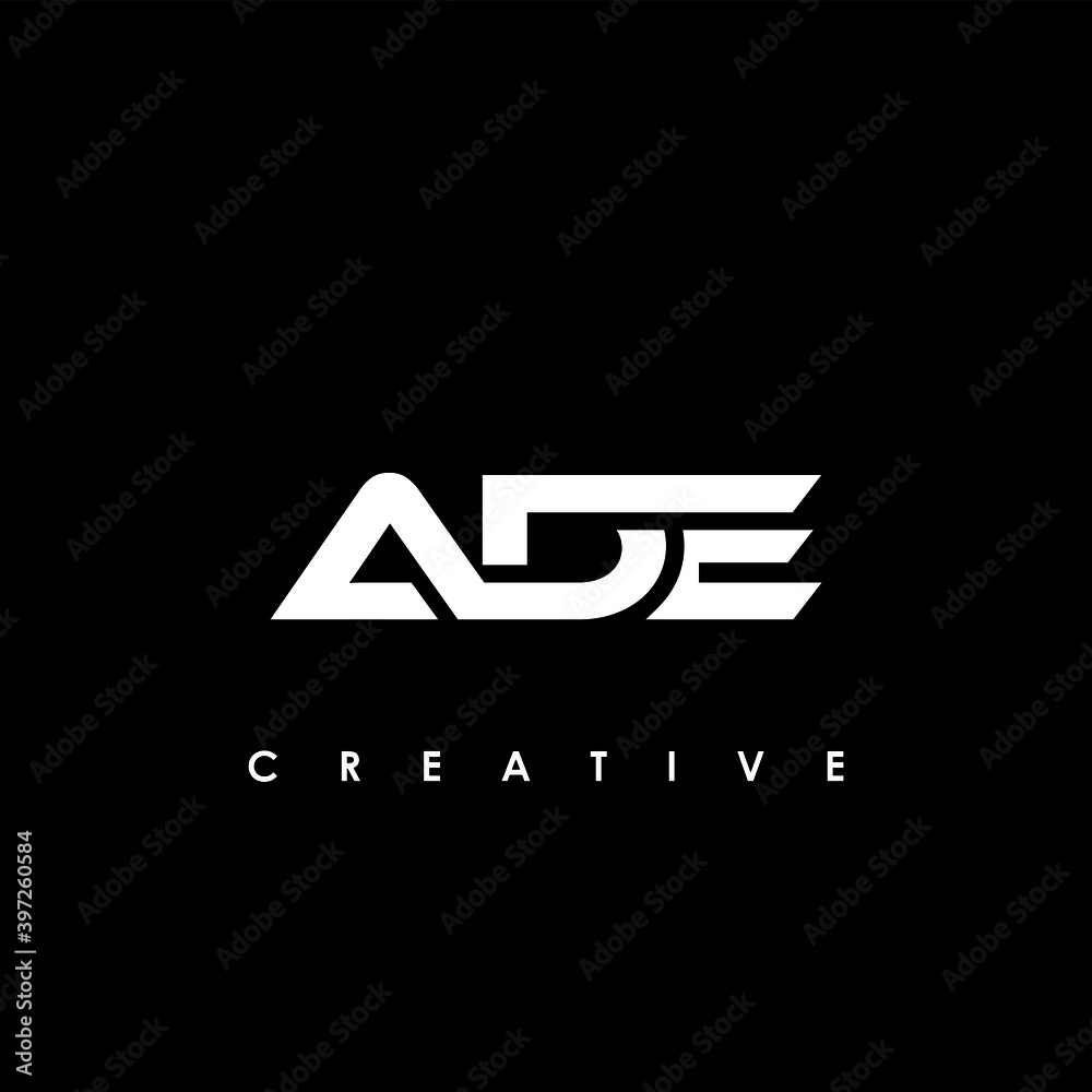 ADE Letter Initial Logo Design Template Vector Illustration Stock ...