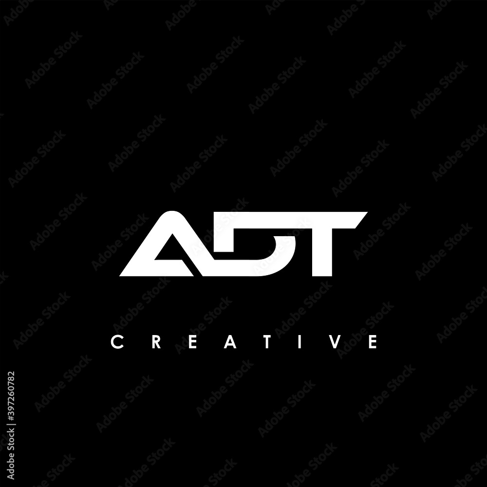 ADT Letter Initial Logo Design Template Vector Illustration Stock ...