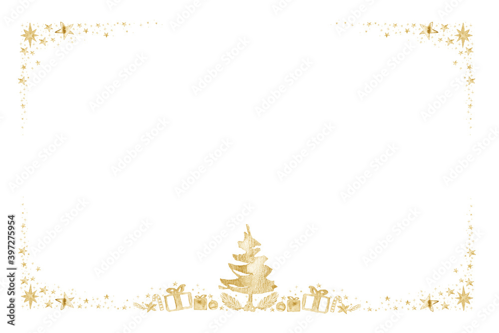 Gold Christmas Border