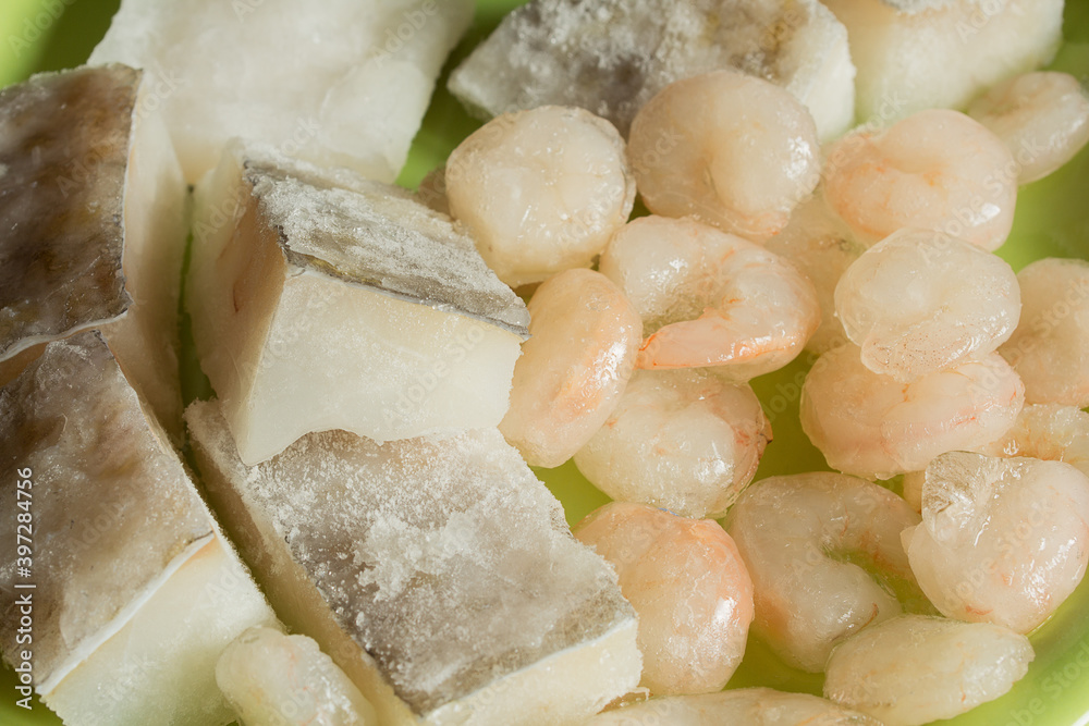 Main ingredients for the preparation of cod stew. Fish recipes with cod ...